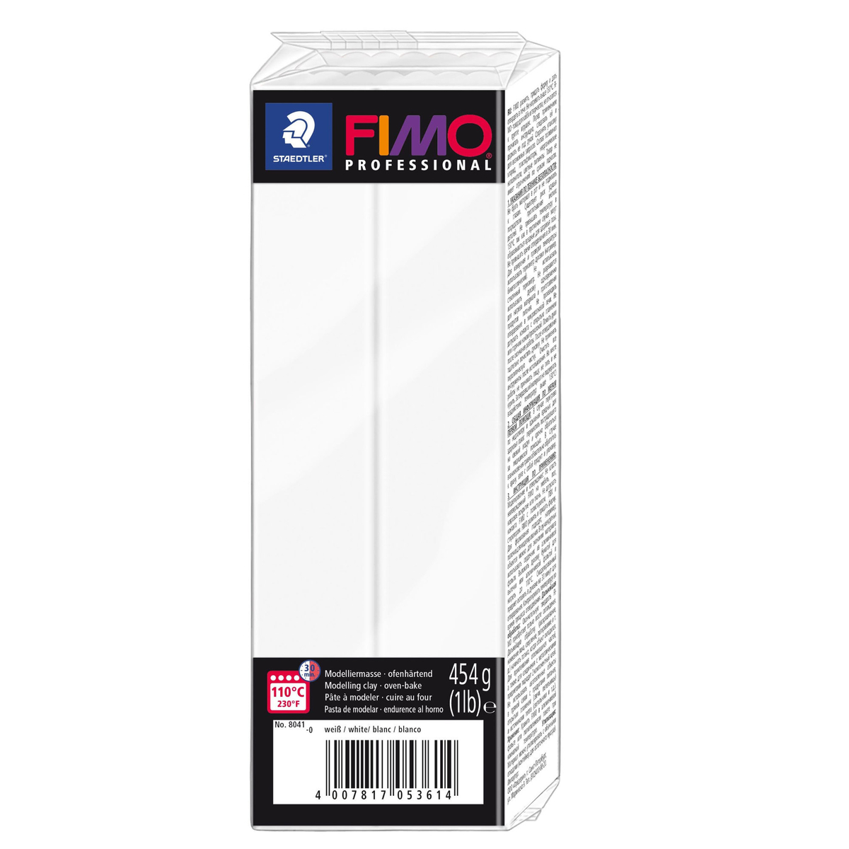 Fimo Professional 454 g vit – modellera för fina detaljer | Panduro