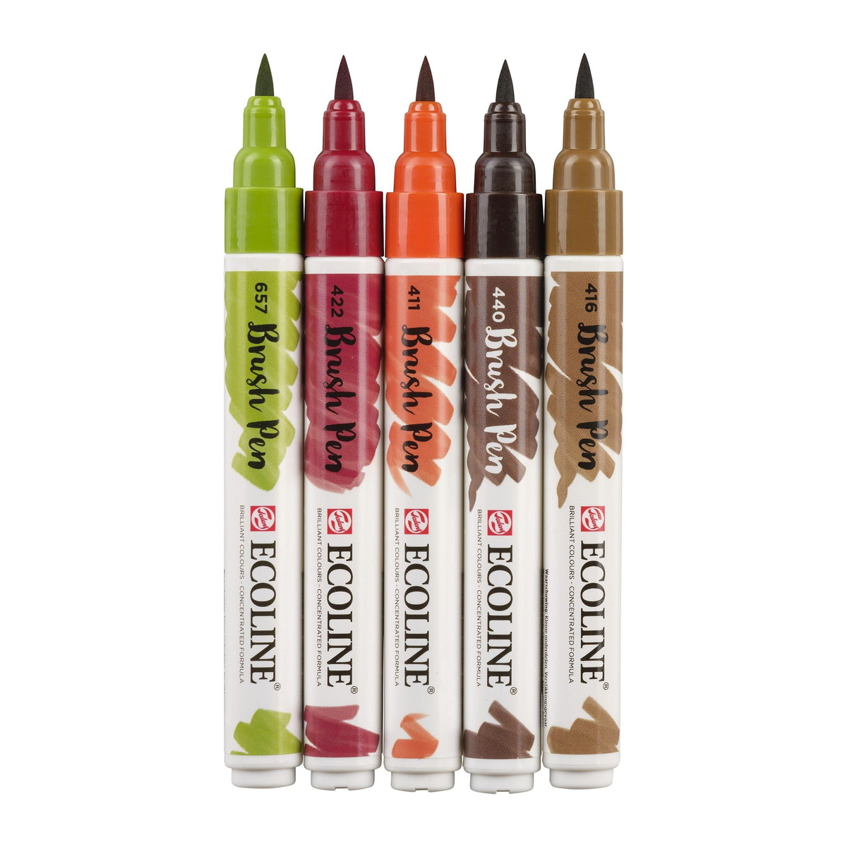 Ecoline Brush Pen Set - Autumn 5-pack | Panduro