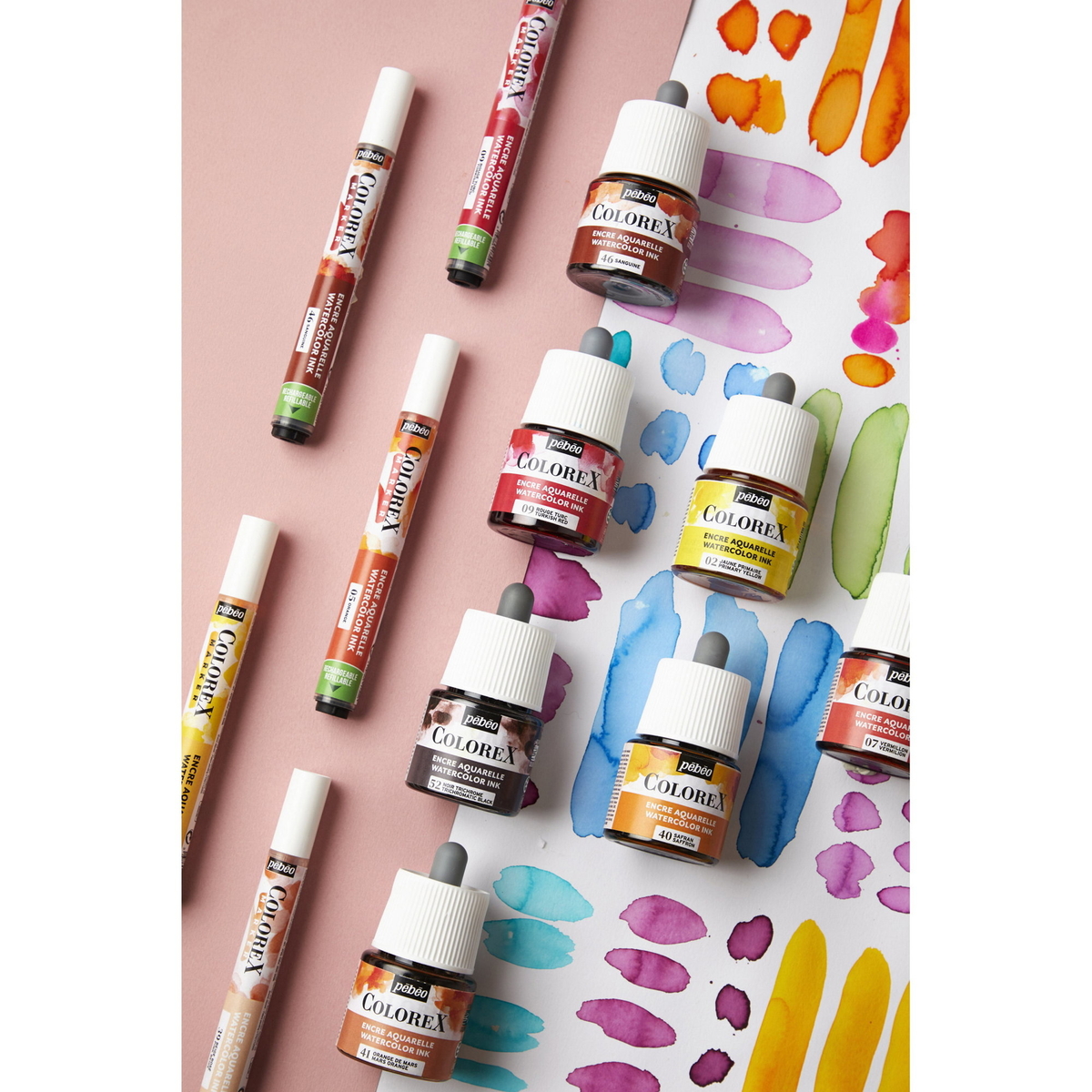 Colorex Watercolor Ink 45 ml Turkish Red – boks med akvarellblekk og ...