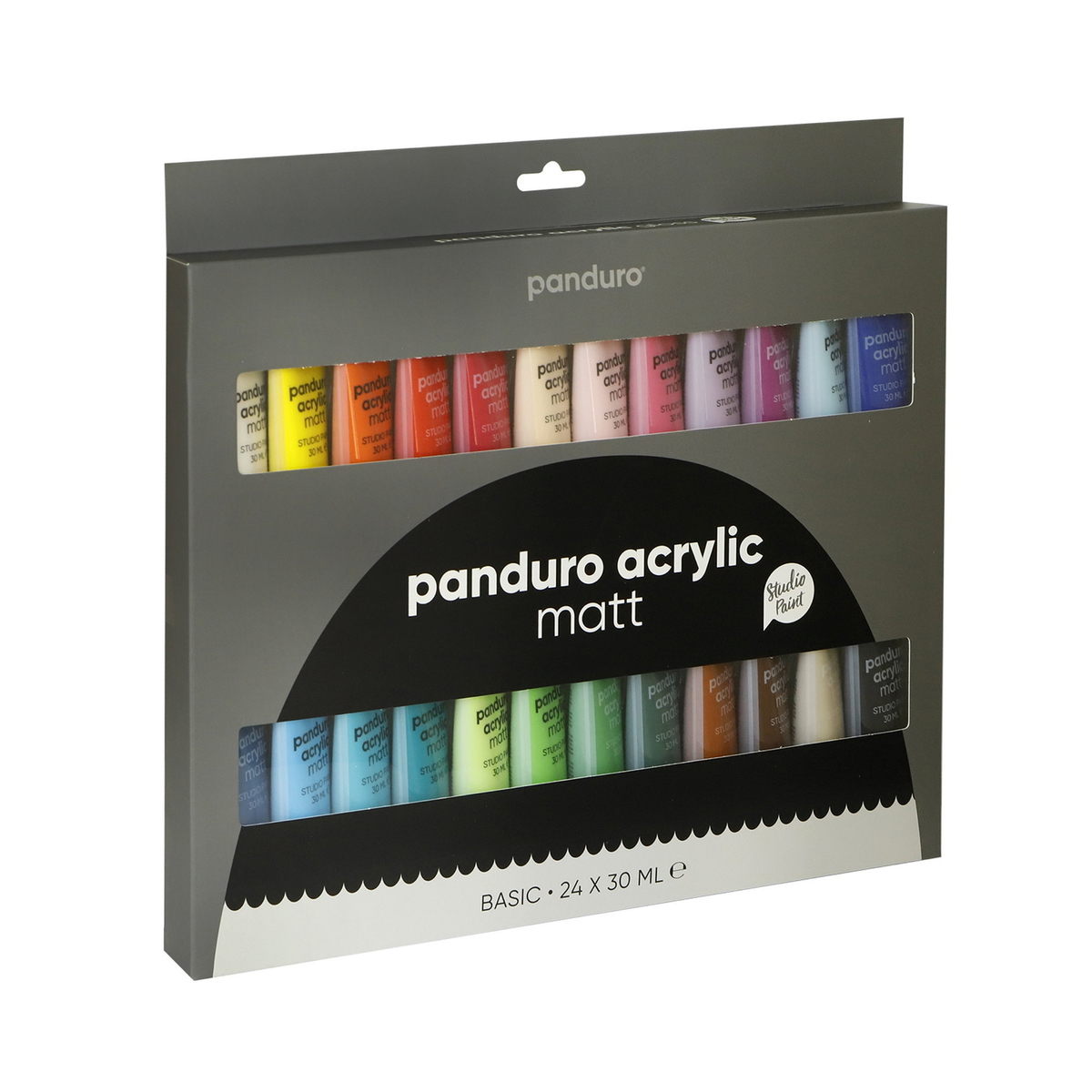 Panduro Acrylic matt set – 24×30 ml med matta akrylfärger | Panduro