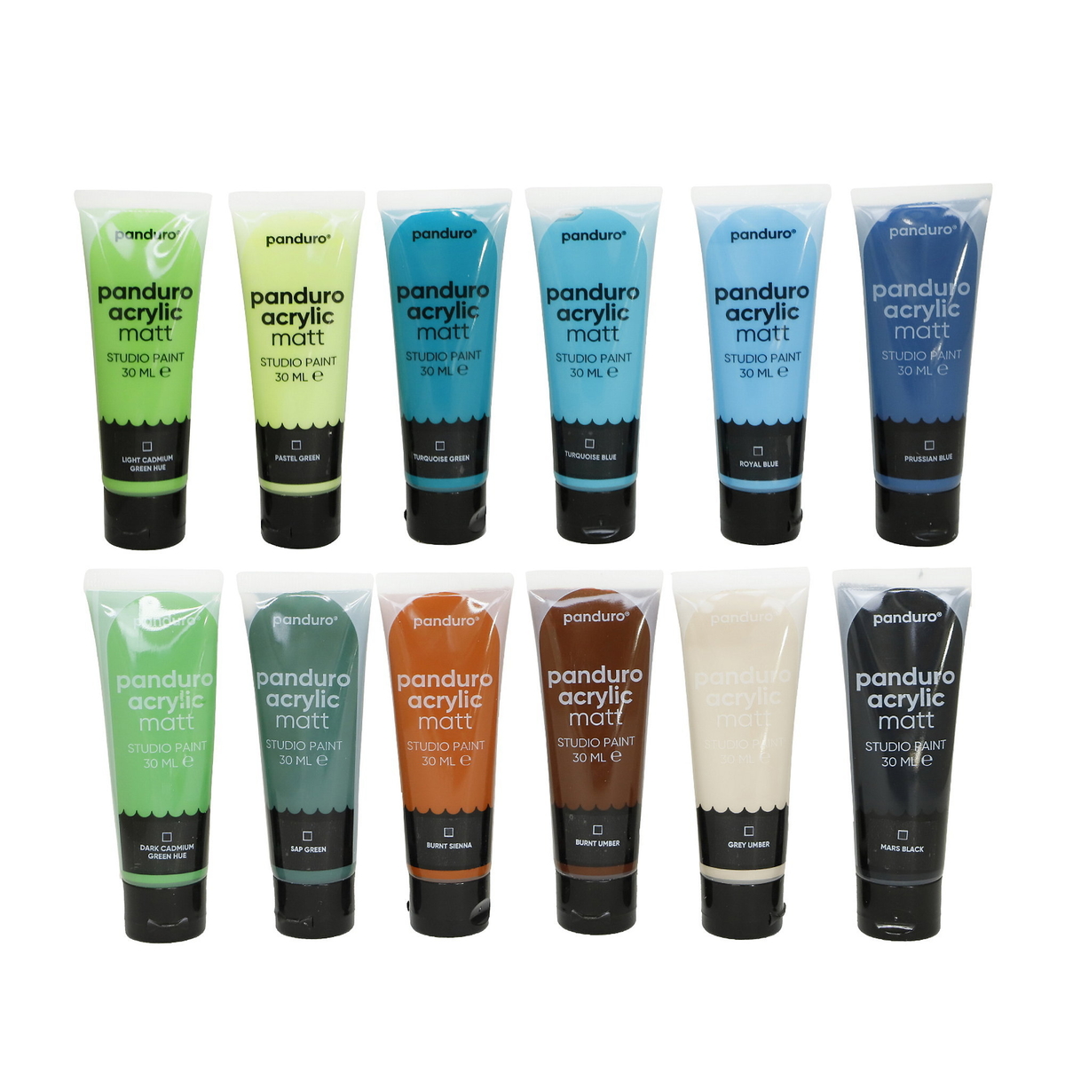 Panduro Acrylic matt set – 24×30 ml med matta akrylfärger | Panduro