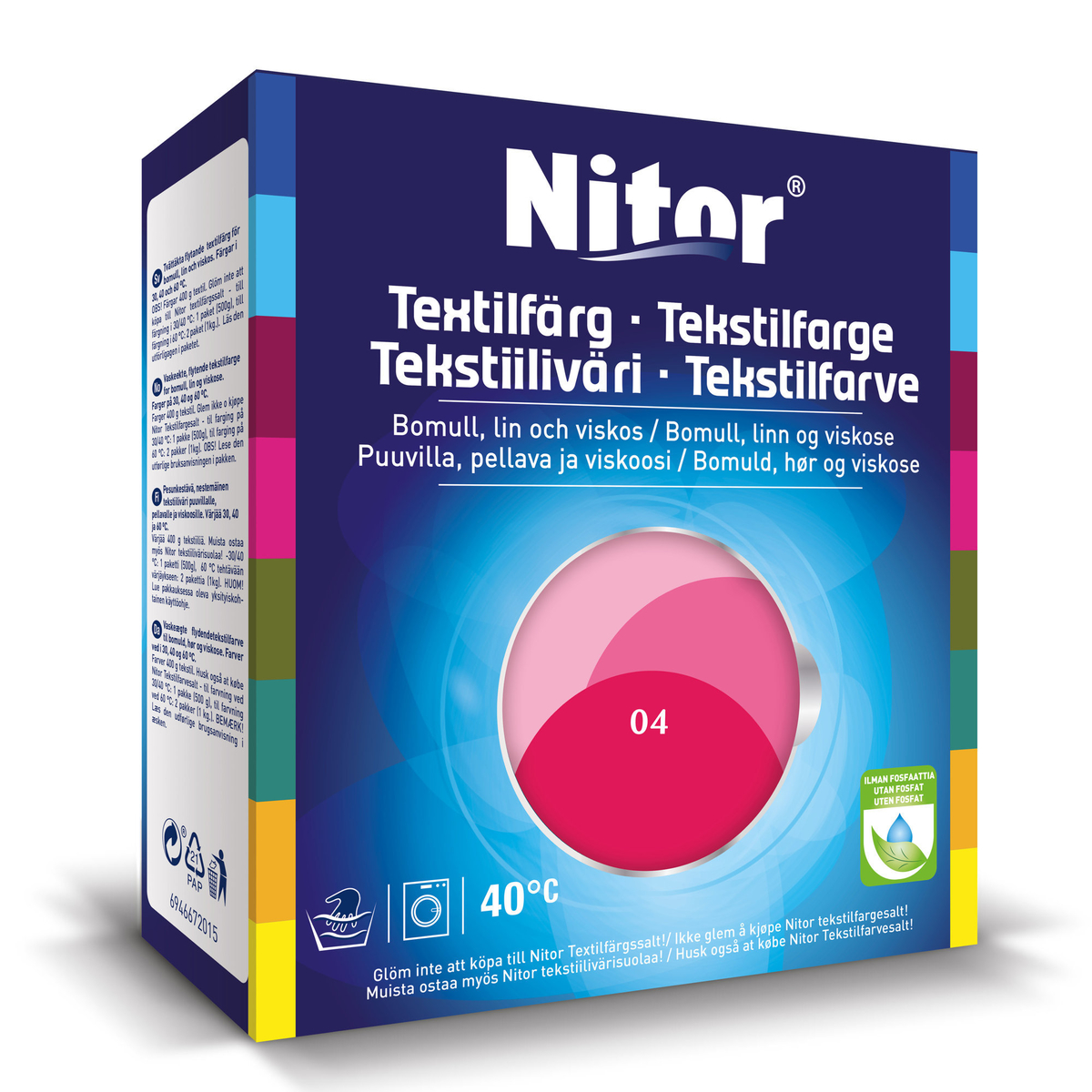 Nitor Textilfärg Fuchsia | Panduro