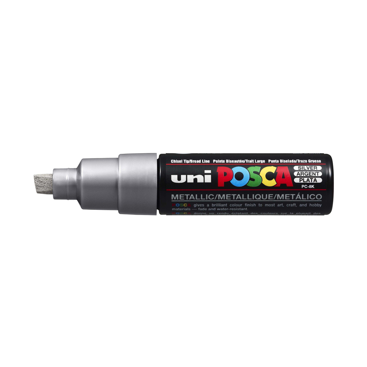 Posca PC-8K Silver 805 (8 mm broad tip / chisel) | Panduro