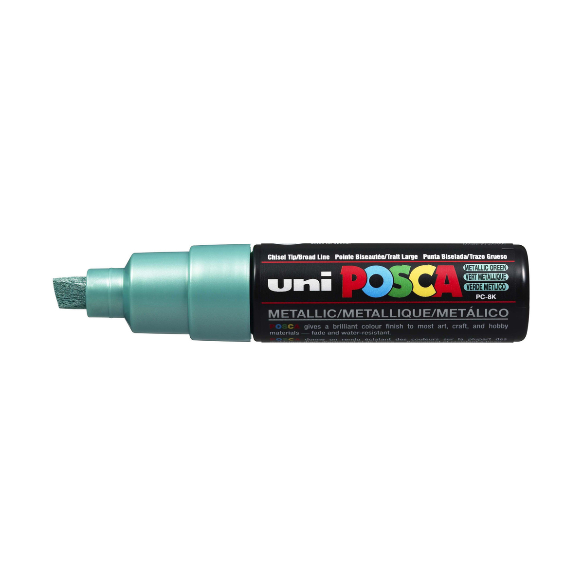 Posca PC-8K Metallic Green 870 (8 mm broad tip / chisel) | Panduro