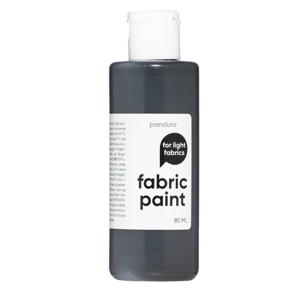 Fabric Paint 85 ml – grå textilfärg för ljust tyg | Panduro