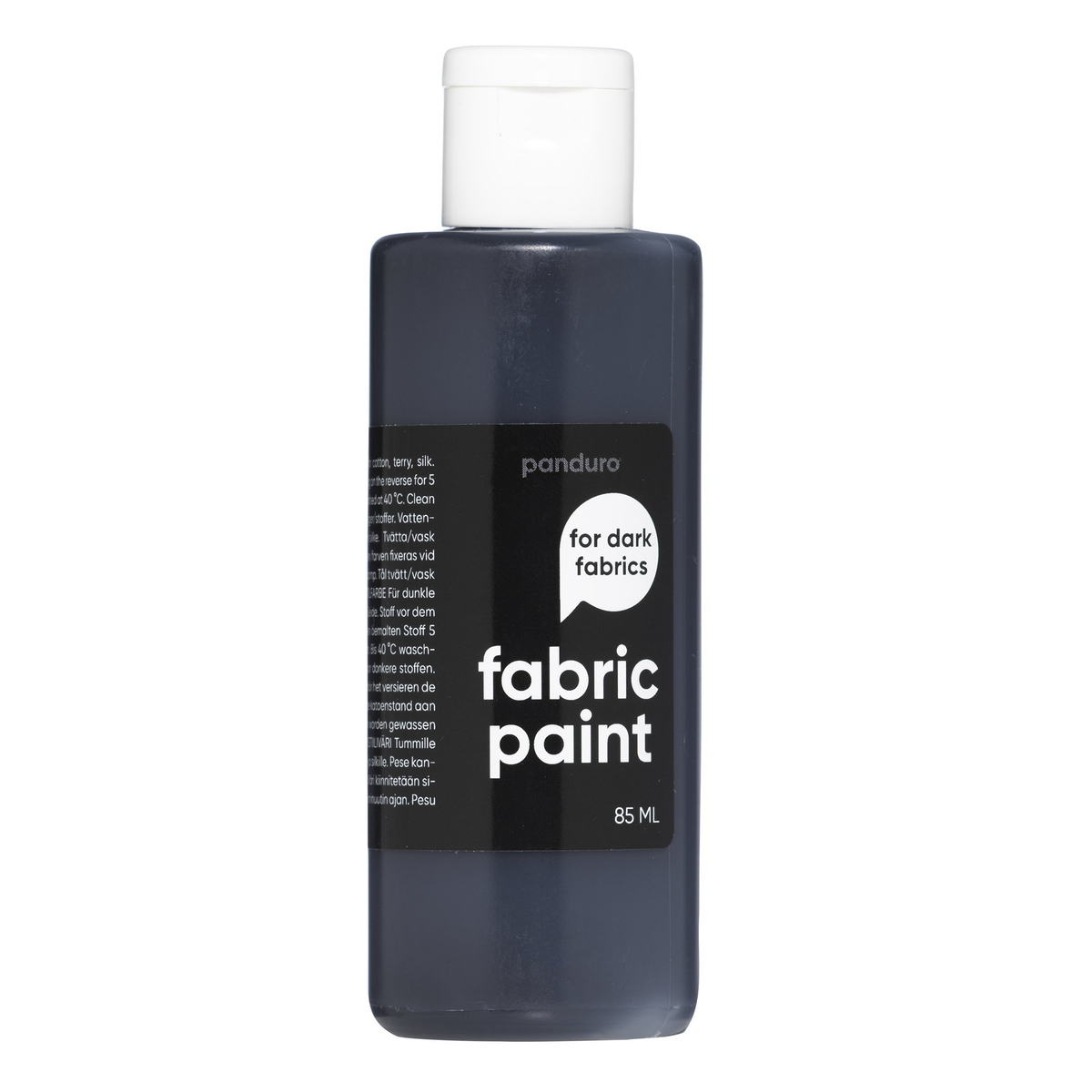 Fabric Paint 85 ml – svart täckande textilfärg för mörkt tyg | Panduro