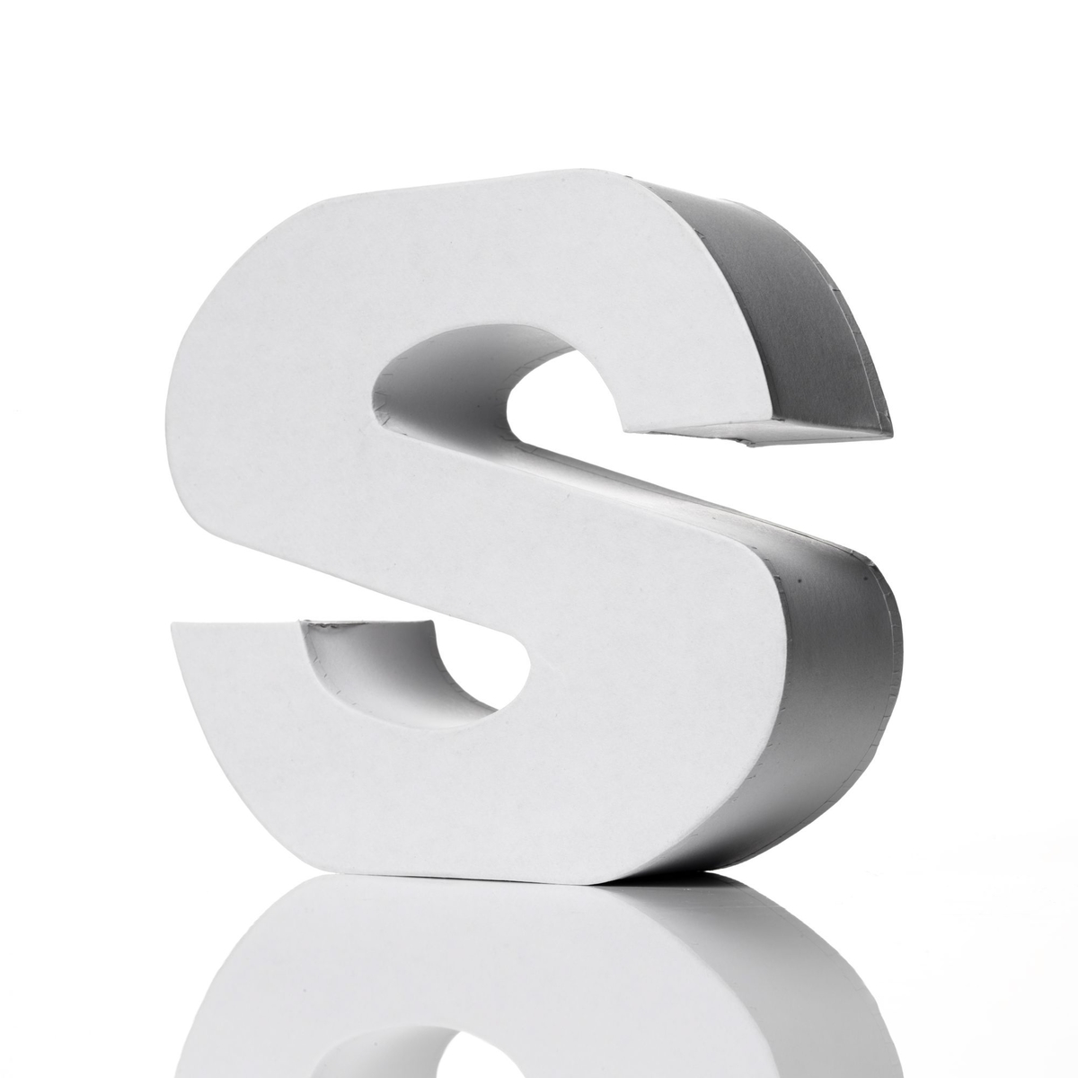 Bokstav S papp h 17 cm | Panduro