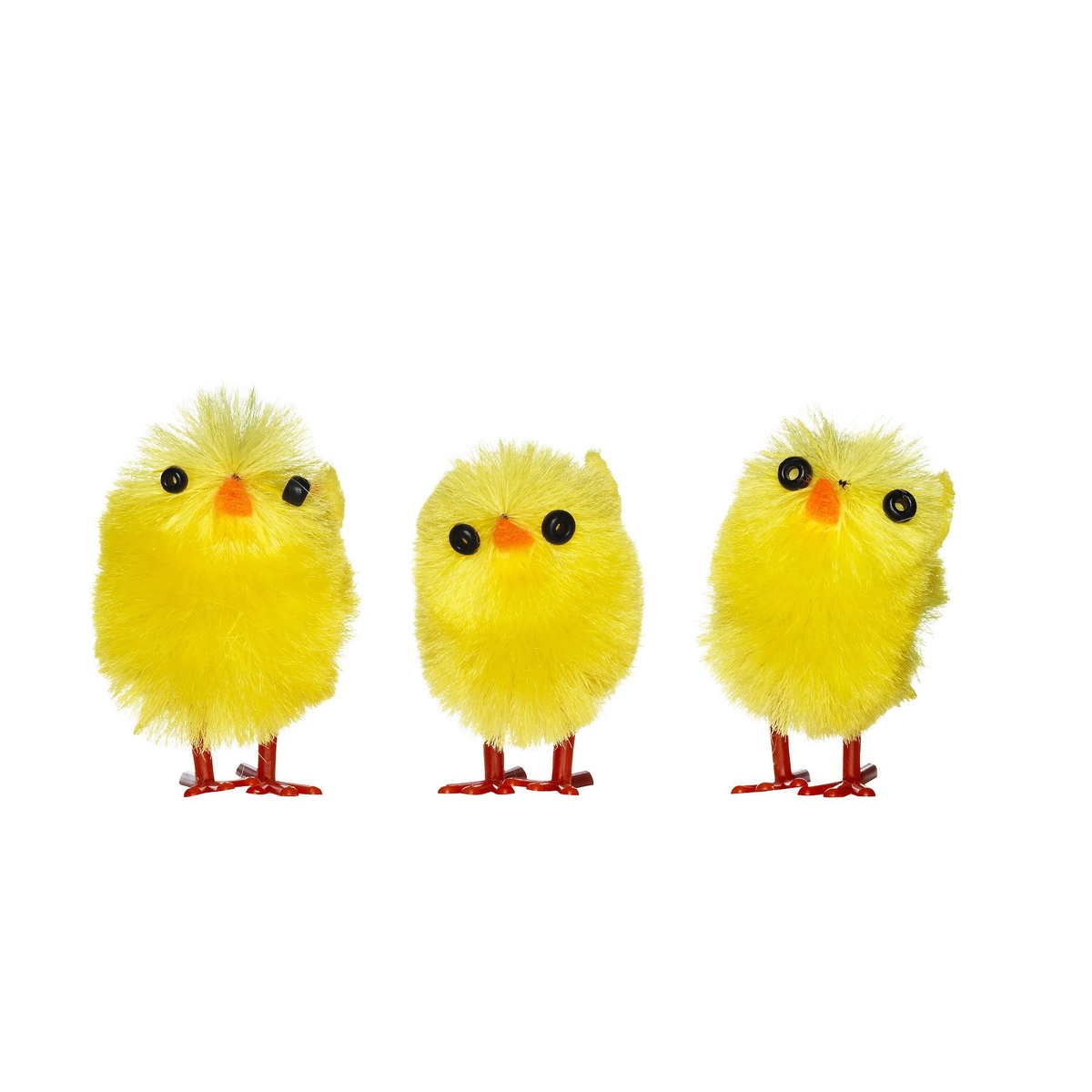 Chenille-kycklingar mini gul | Panduro