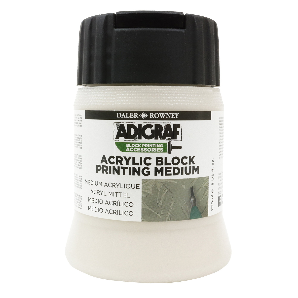 Daler-Rowney Adigraf Acrylic Block Printing Medium 250 ml – konvertera ...
