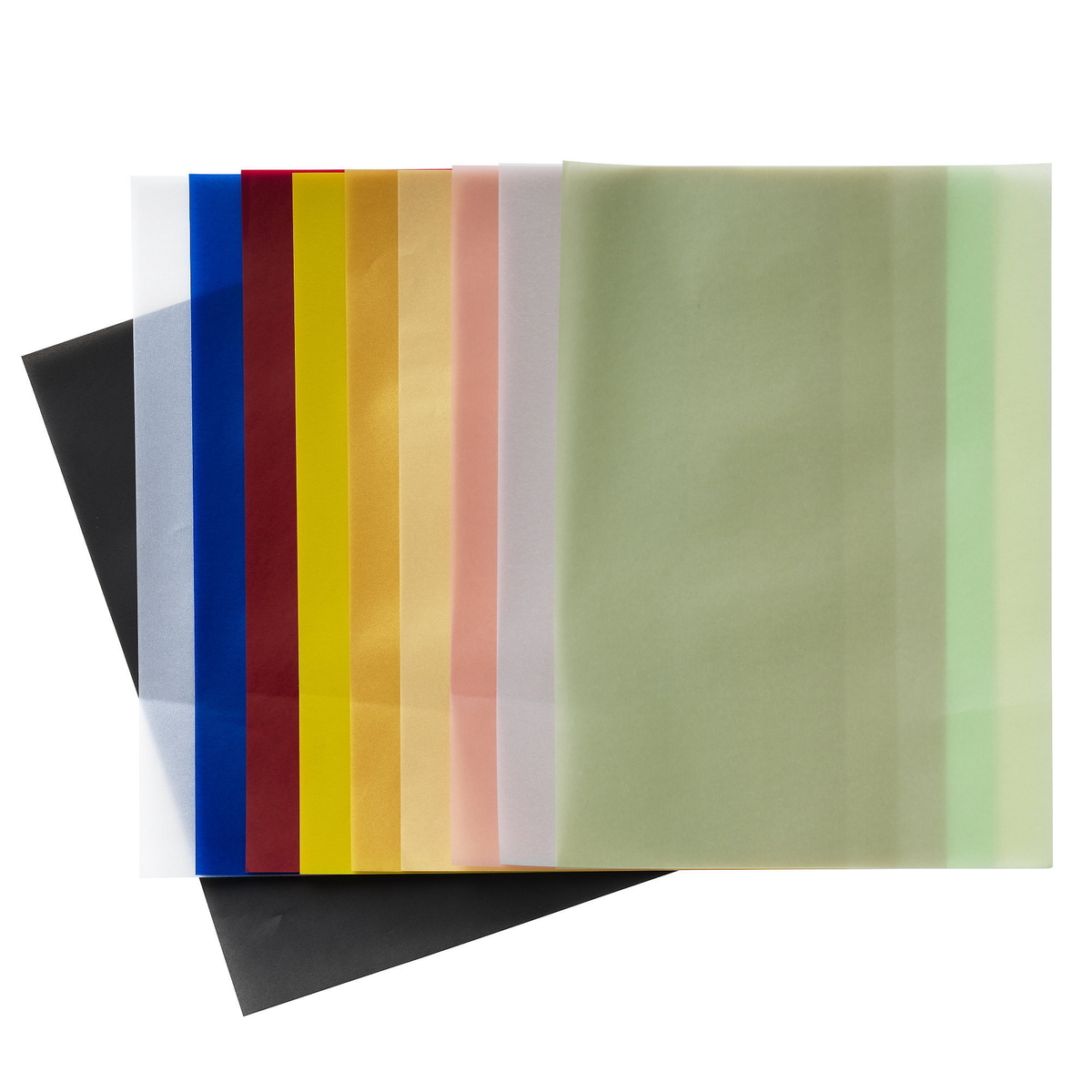 Transparenta papper, A4, 10 ark i 10 färger | Panduro