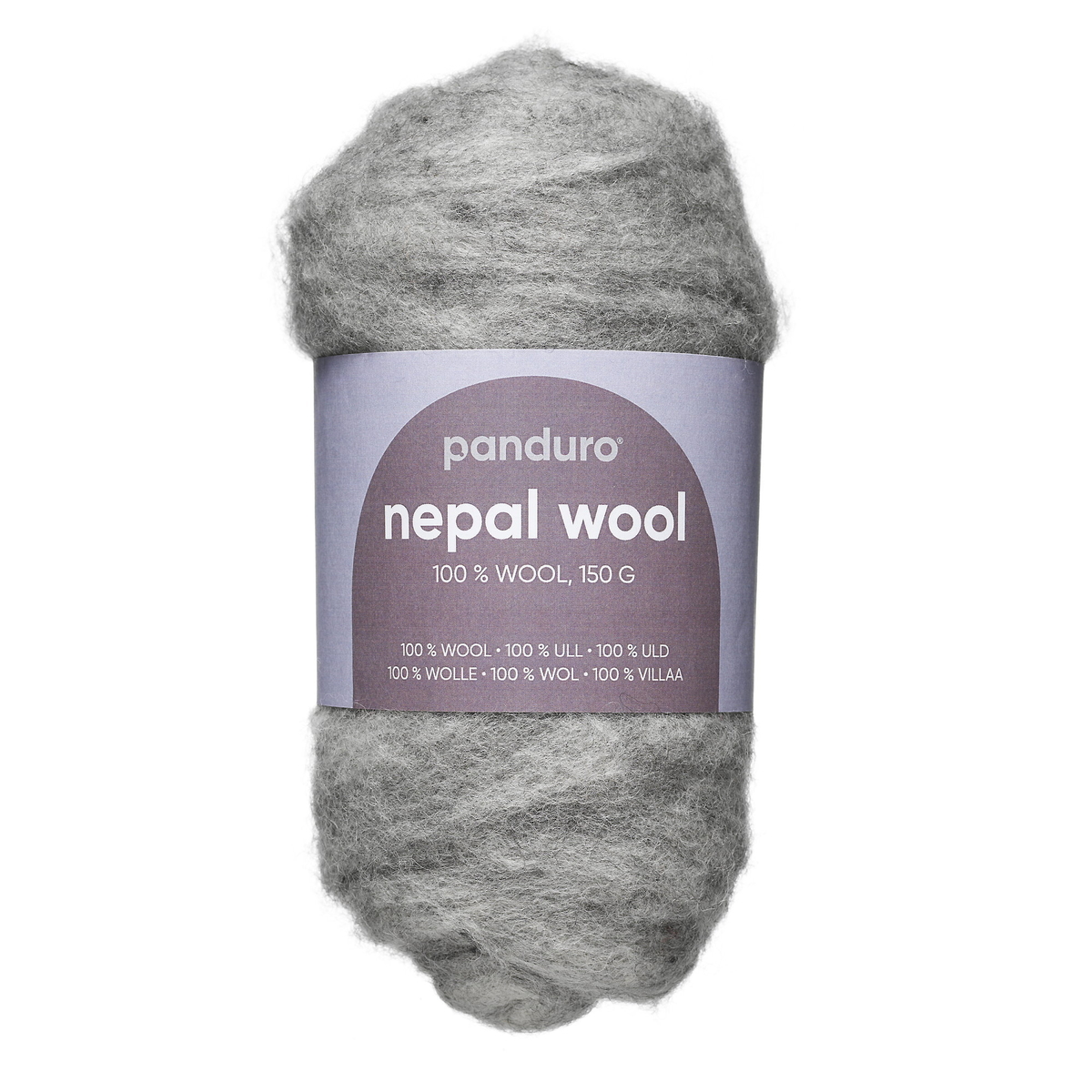 Nepal Wool ull 150g gråmelerad | Panduro