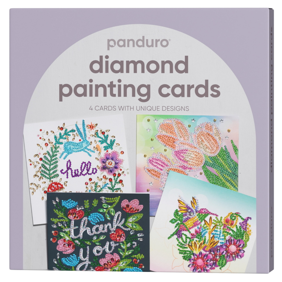 Diamond Painting – 4 st. 15×15 cm stora kort med tårtor och "happy ...