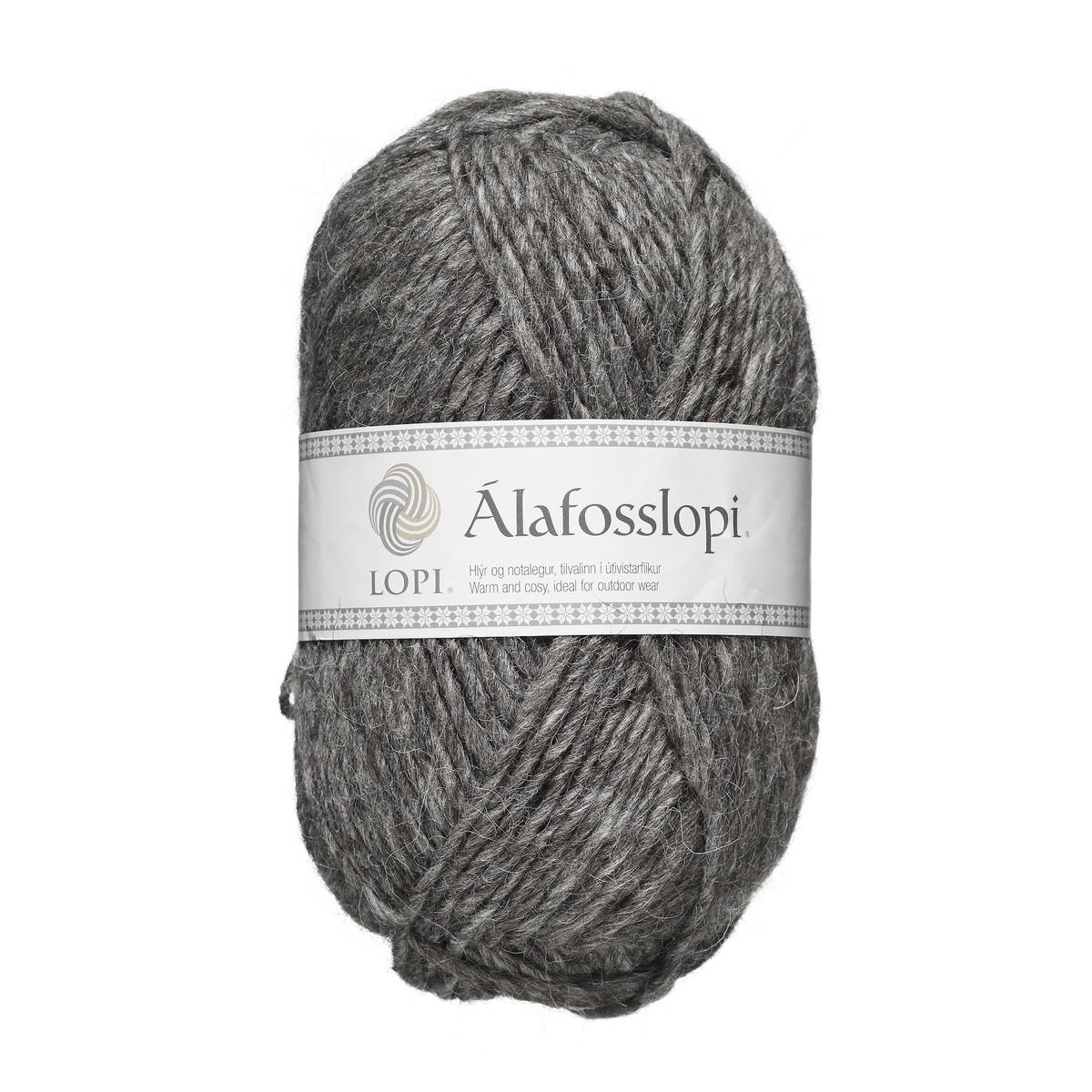 Garn Istex Alafosslopi 100 g musegrå – 0057 Grey heather | Panduro