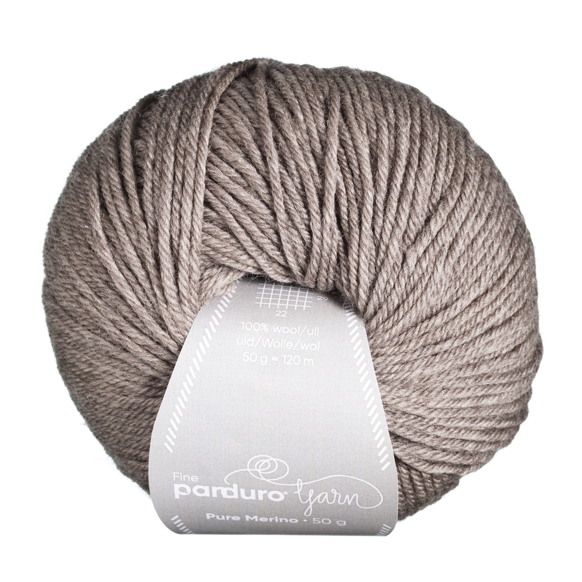 Garn Pure Merino 50g brun | Panduro