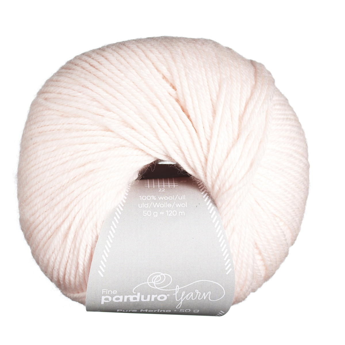 Garn Pure Merino 50g puderrosa | Panduro