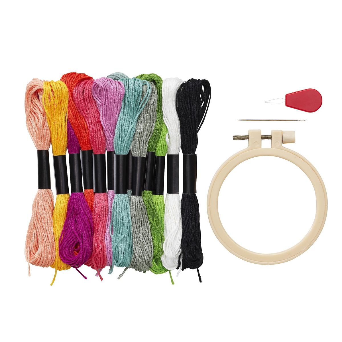 Mini broderikit blommor – allt för att brodera 8 olika blommor på dina ...