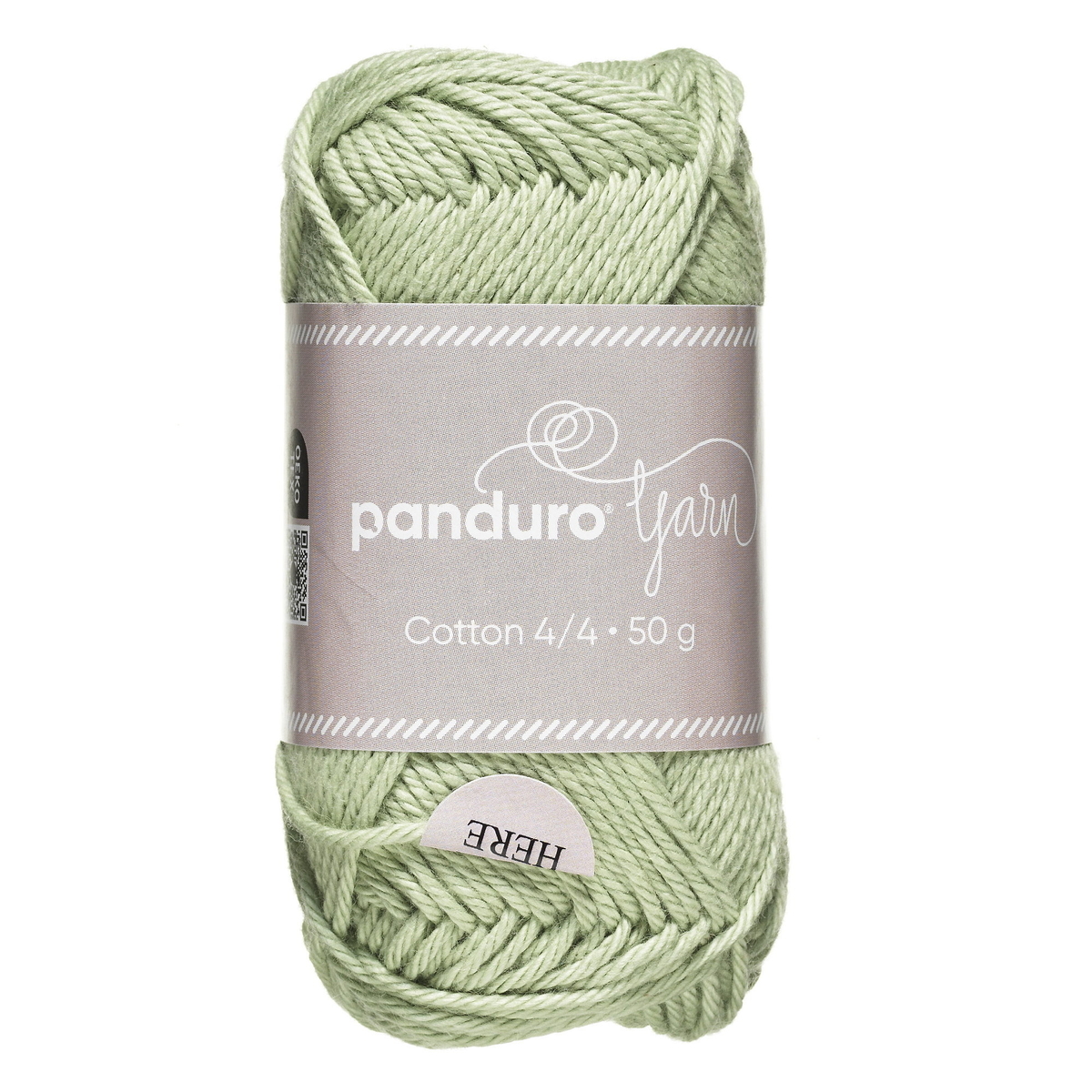Garn Cotton 4/4 50g dimgrön | Panduro