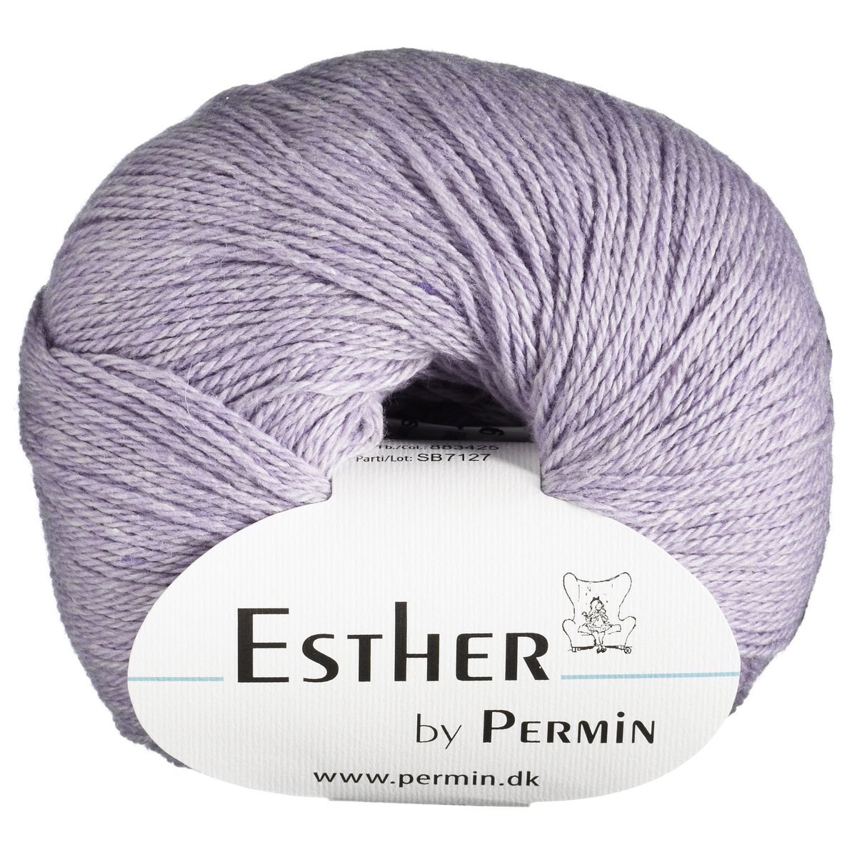 Garn Esther 50 g lilla | Panduro