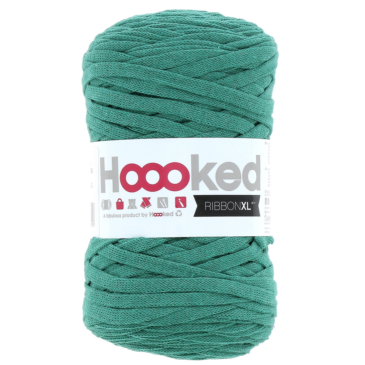 Hooked Ribbon XL garn 250 g mørkegrønn – RXL52 Lush green | Panduro
