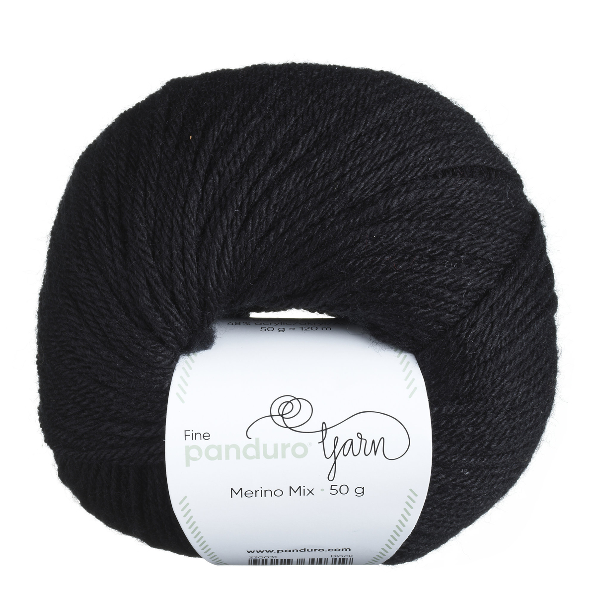 Garn Merino Mix 50g svart | Panduro