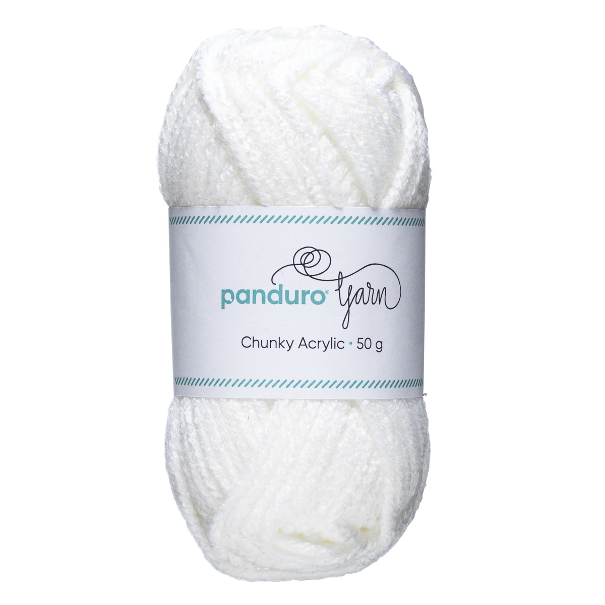 Garn Chunky Acrylic 50g vit | Panduro