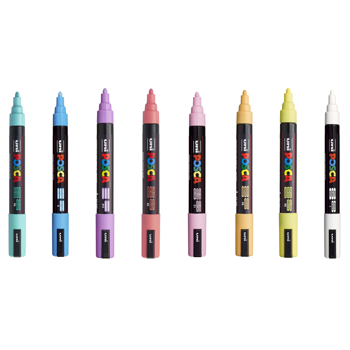 Posca PC-5M Soft colors 8-p | Panduro