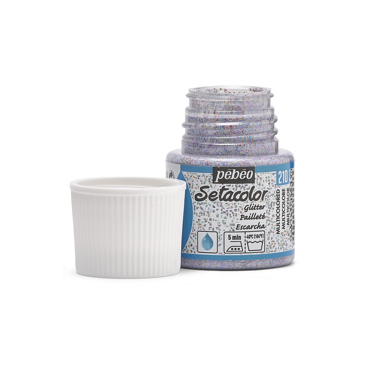 Pebeo Setacolor 45 ml textilfärg Transparent Glitter Multicolored ...