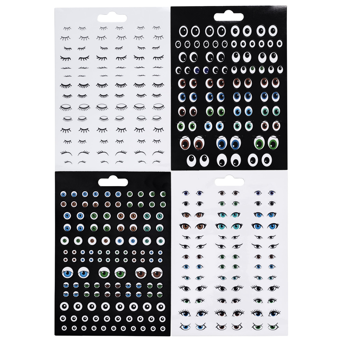 Stickersblock 16 ark Eyes – massor av vackra ögon, roliga ögon och ...
