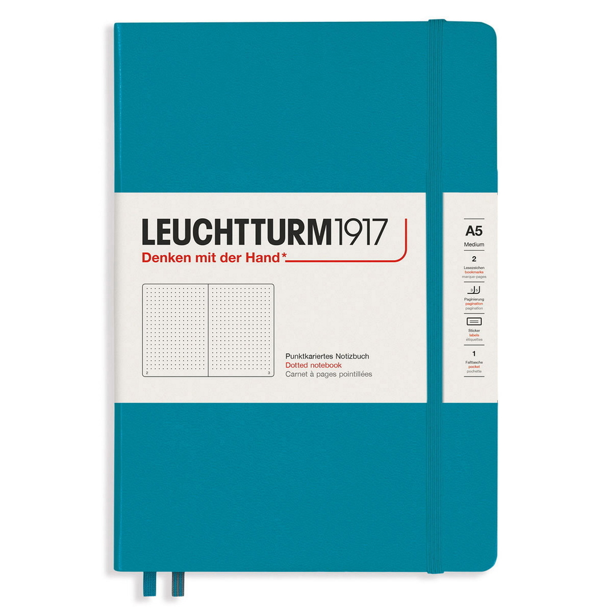 Leuchtturm Notebook A5 Dotted Ocean – Hardcover | Panduro