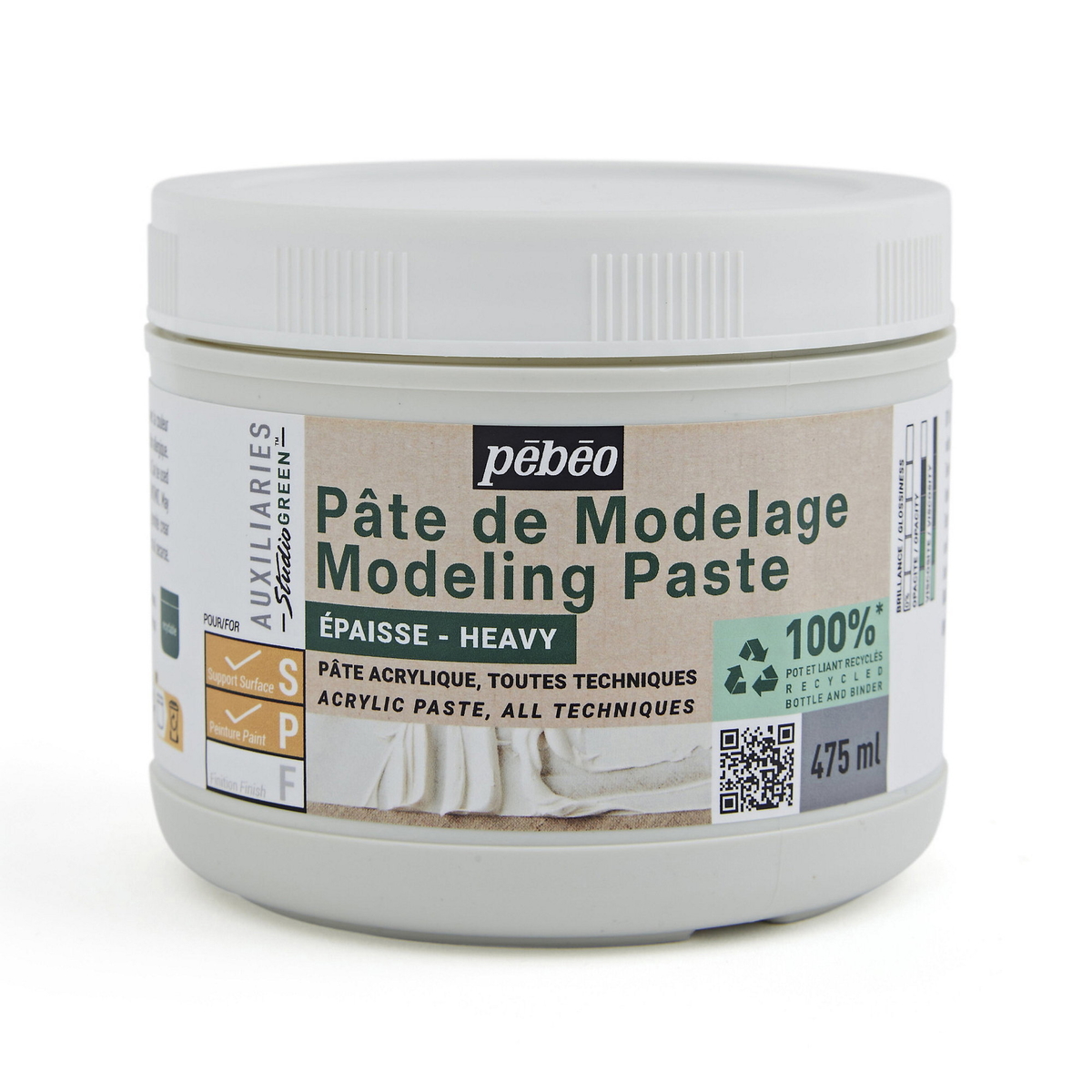 Pebeo Heavy modeling paste 475 ml – modelleringspasta, strukturpasta ...
