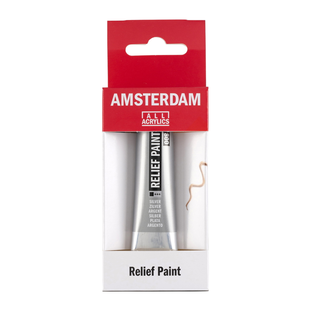 Amsterdam Relief Paint 20 ml - Silver (800) | Panduro