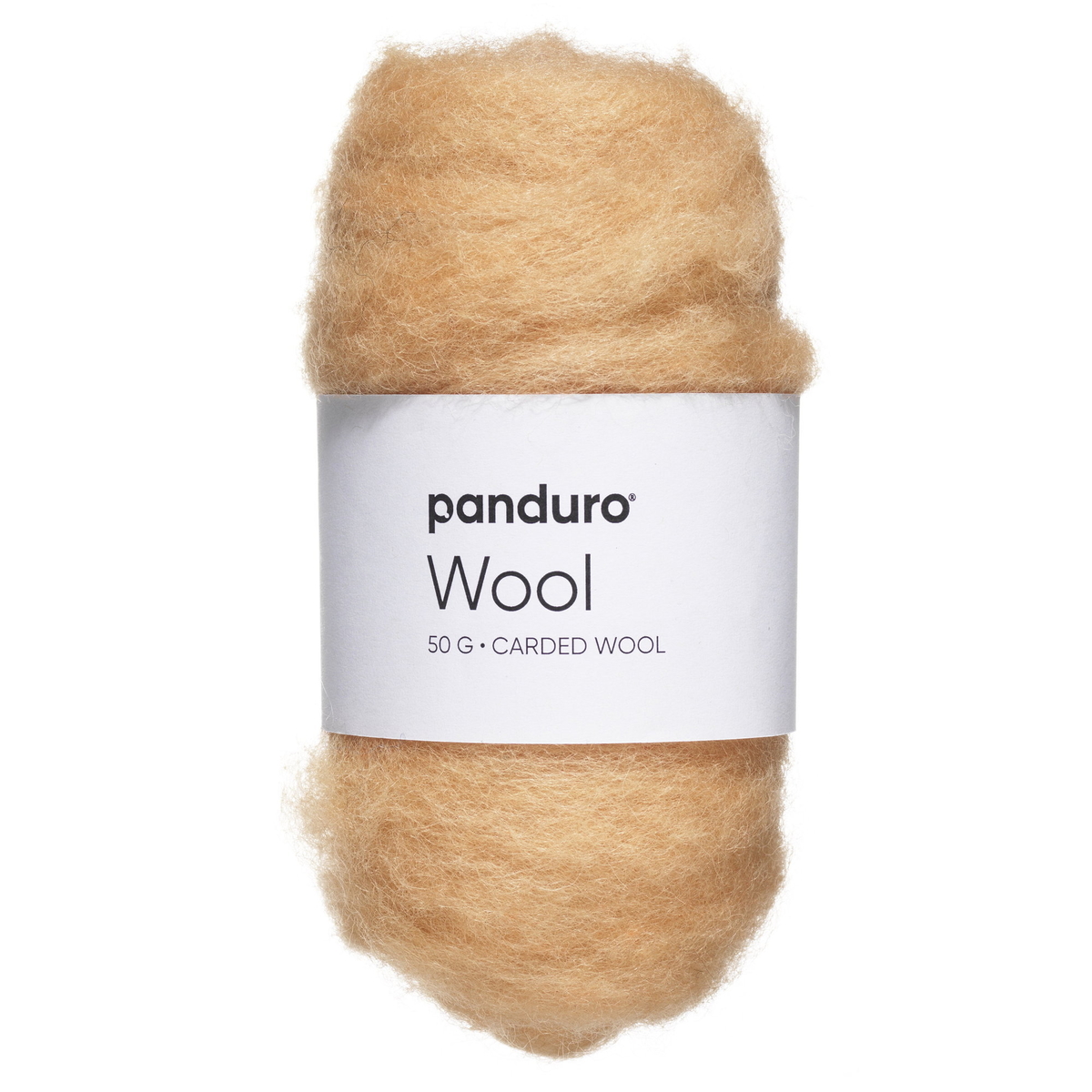 Kartet uld 50 g lys abrikos | Panduro