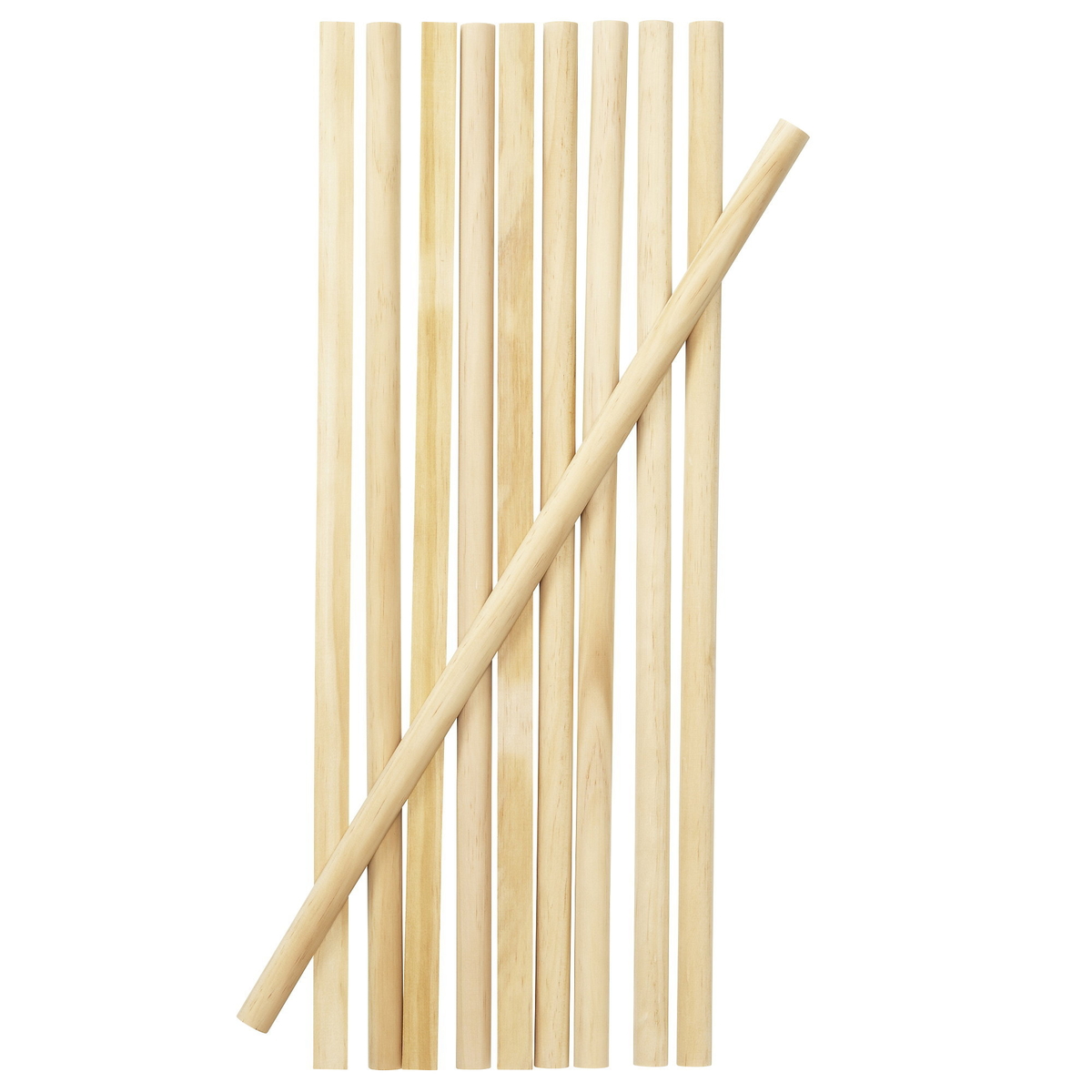 Halvstav i furu för DIY-projekt, 10-pack H: 2 cm L: 60 cm | Panduro