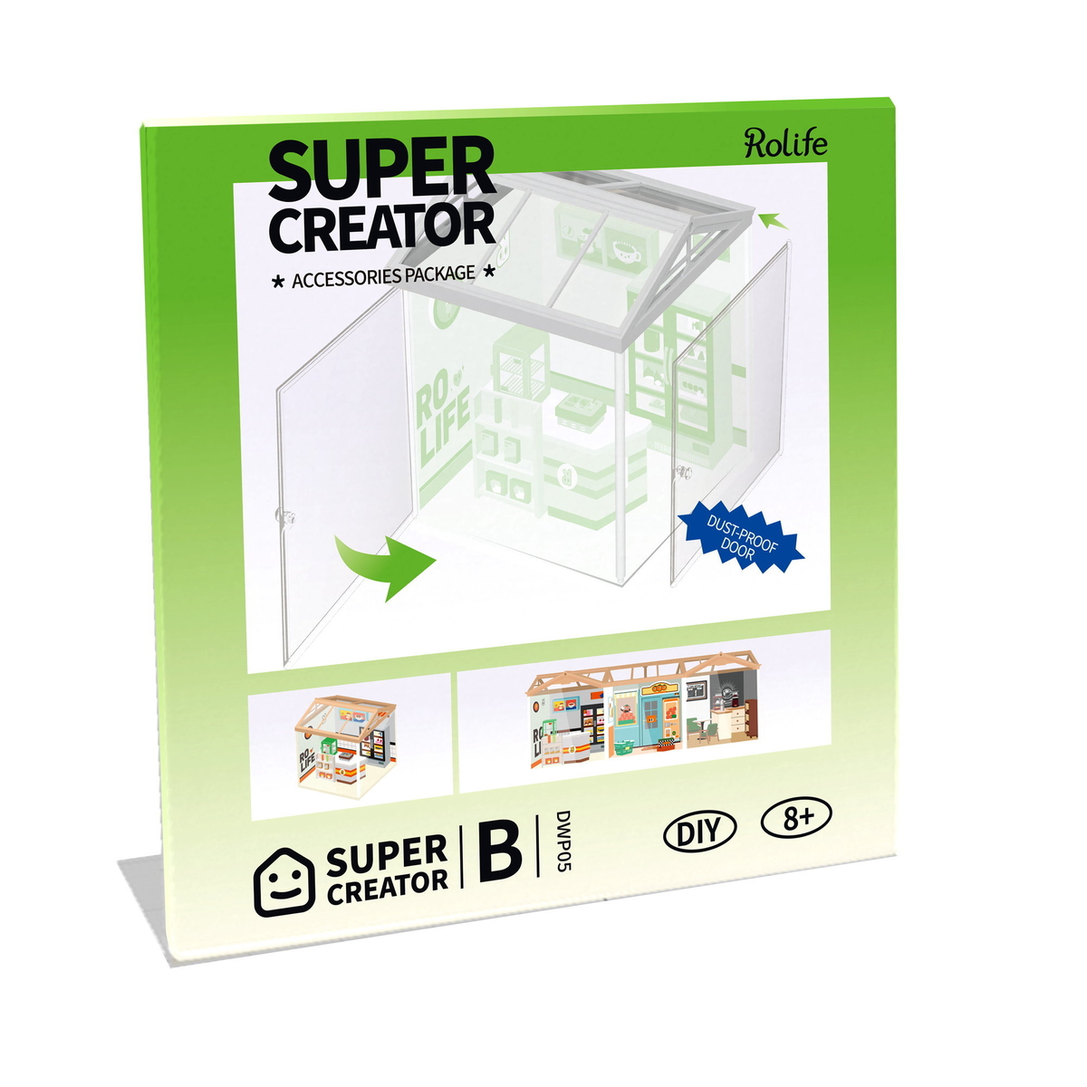 Rolife DIY Super Creator B DWP05 – støvbeskyttende dør til Super ...