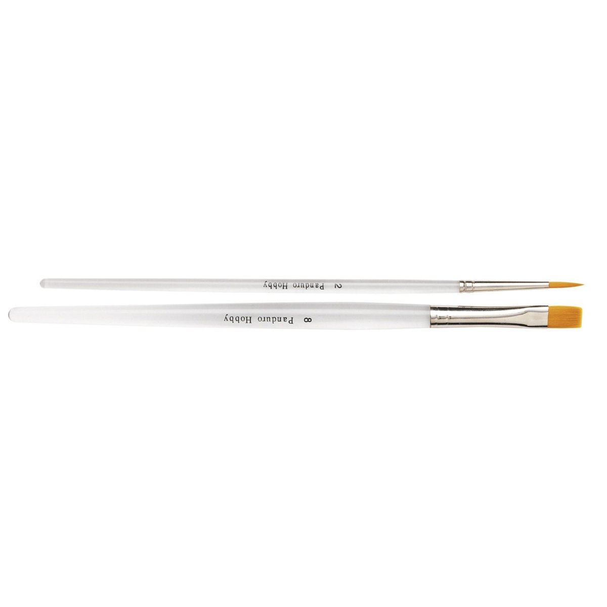 Sminkpenslar rund + flat 2 st | Panduro