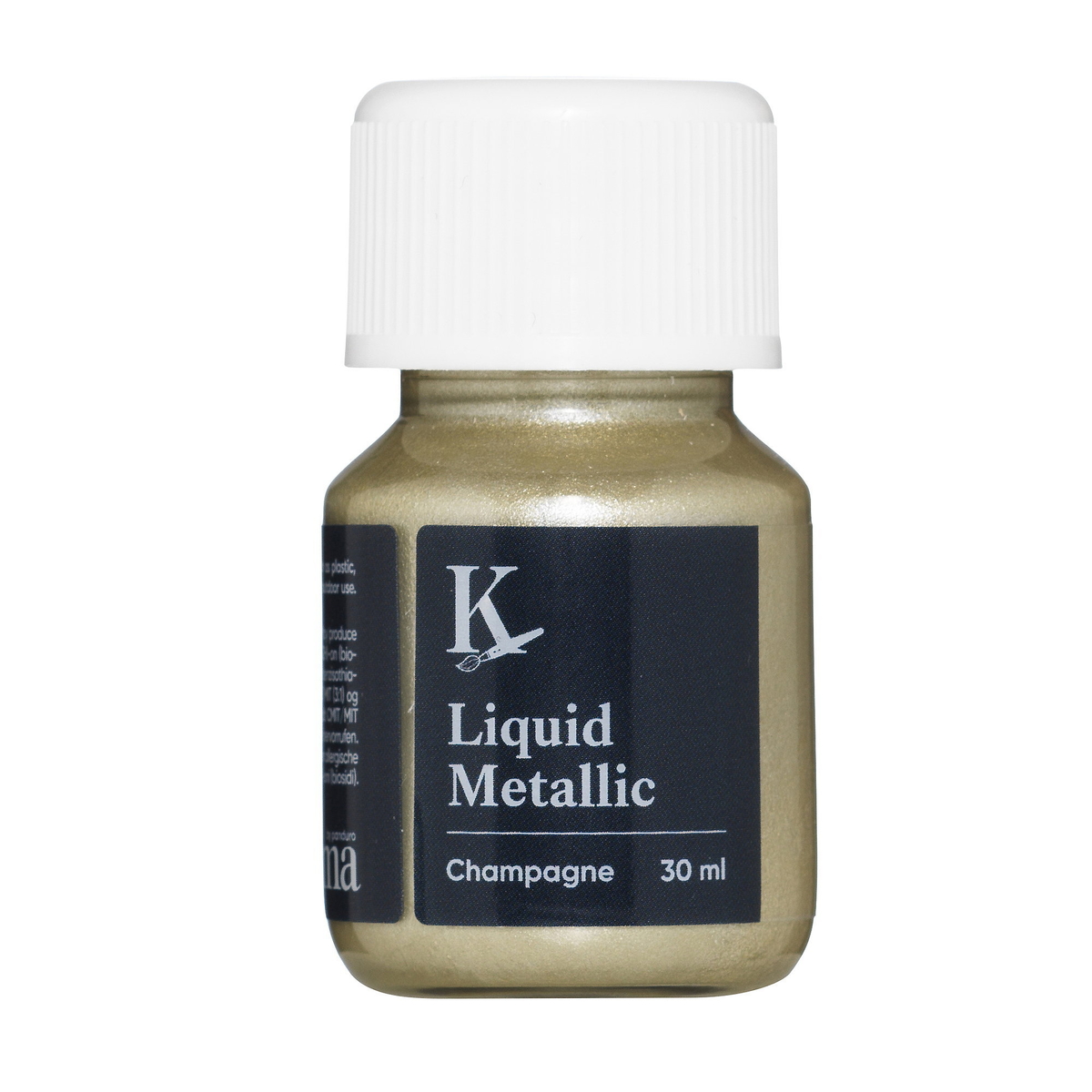 Kreatima Liquid Metallic 30 ml, vattenbaserad metallicfärg – Champagne ...