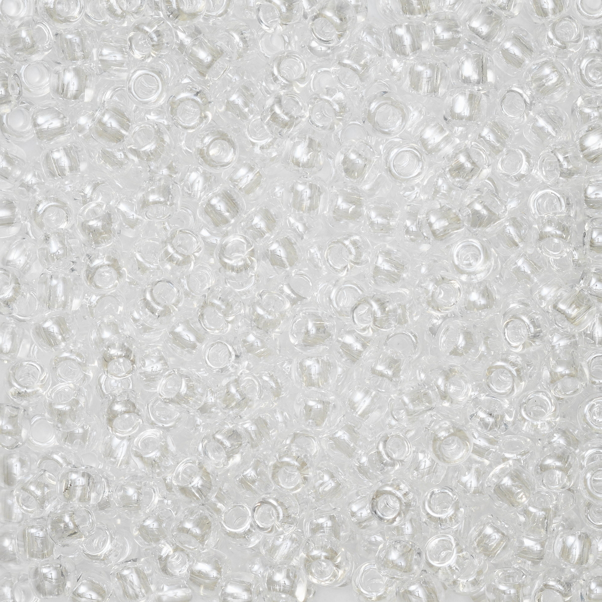 TOHO-pärlor runda 11/0 – vit transparent, 101 Transparent lustered ...