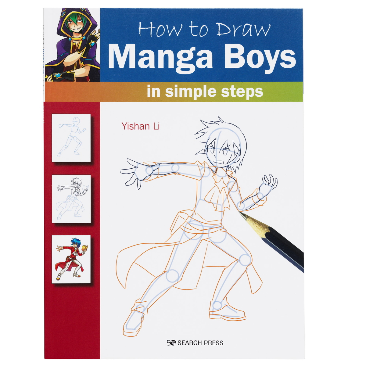 How to draw manga boys in simple steps, av Yishan Li | Panduro