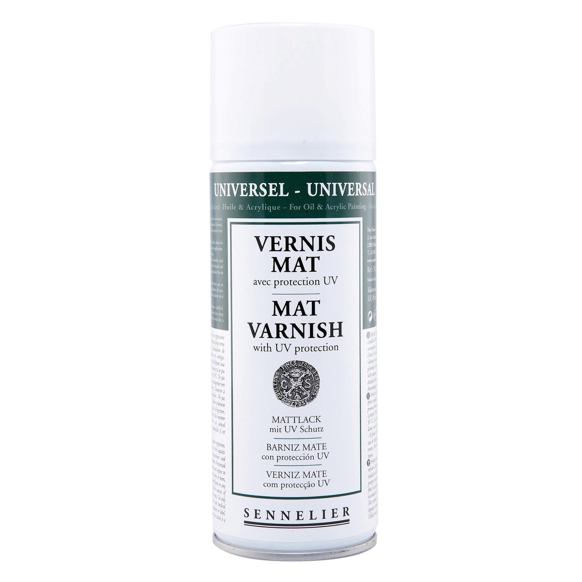 Sennelier Spray Universal Anti-UV Varnish Mat 375 ml, matt skyddande lack för oljefärg ...