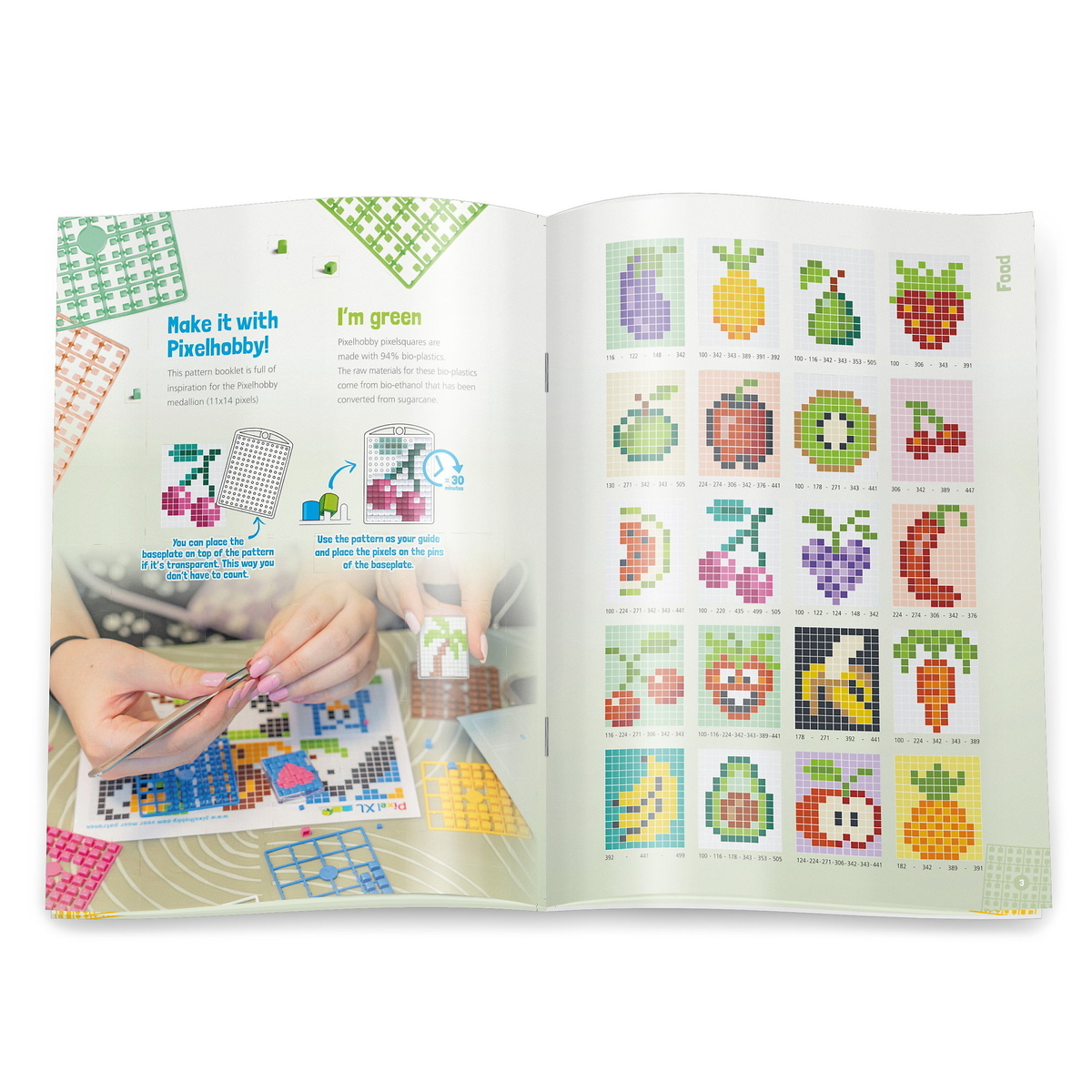 DIY booklet Pixelhobby pattern | Panduro