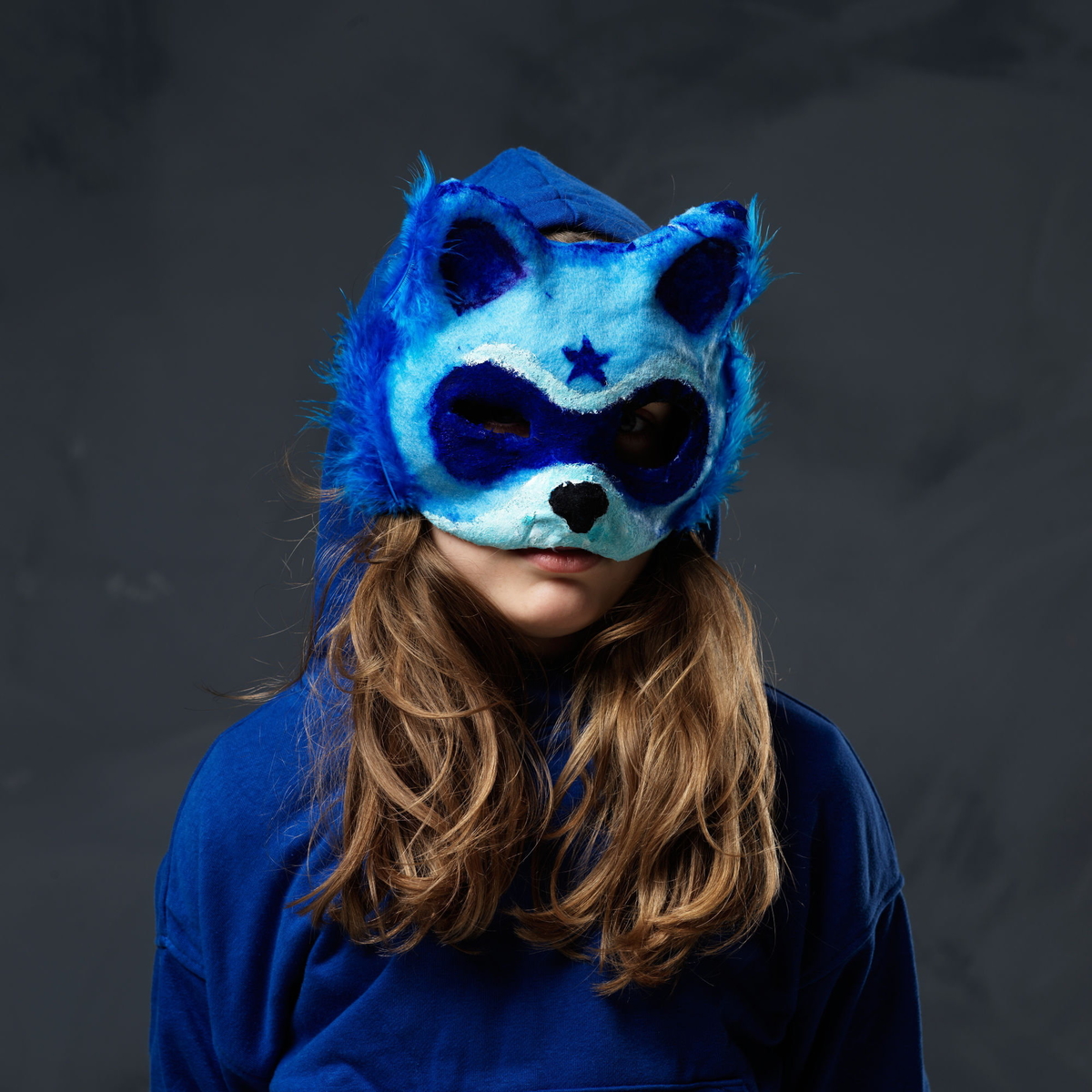 Ansiktsmask katt, kattmask av formpressad papp 18×18 cm | Panduro
