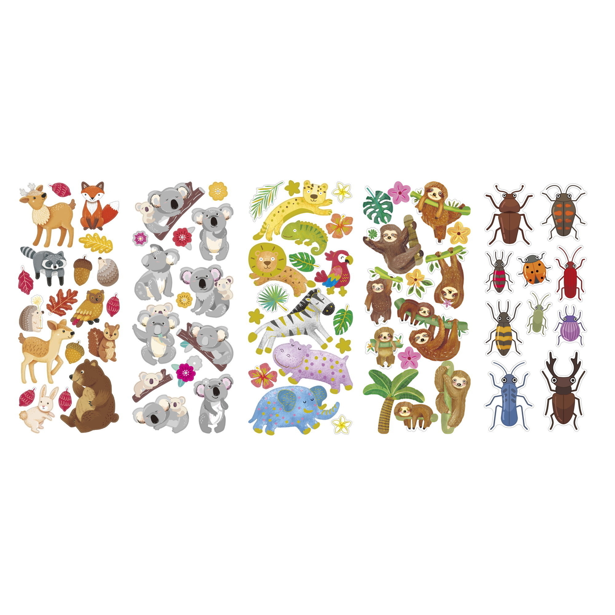 Stickers 10p djur & natur | Panduro