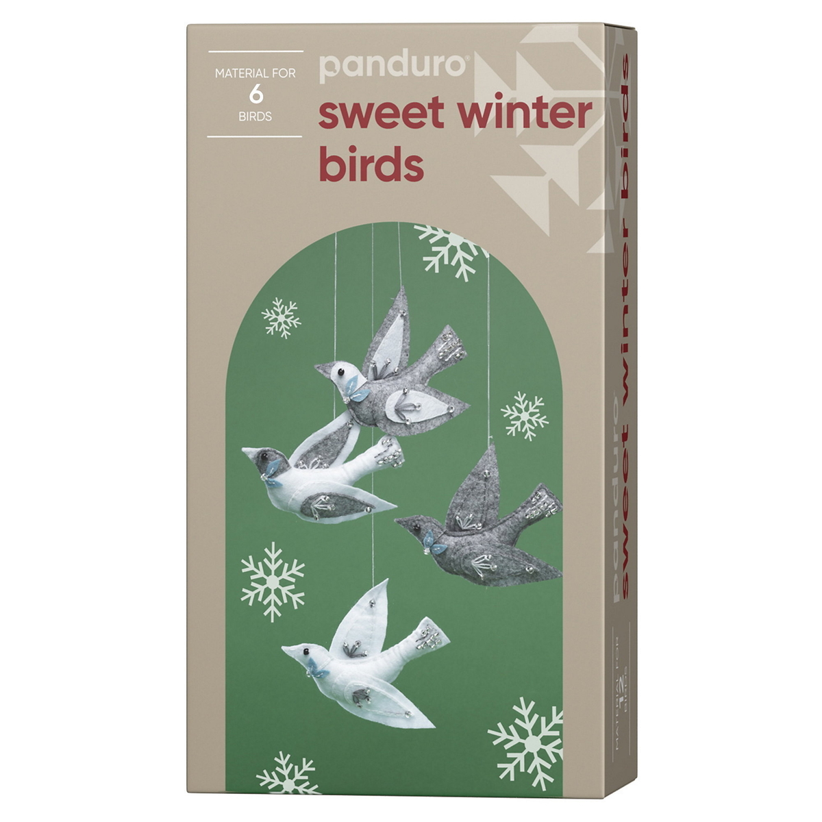DIY-kit Sweet Winter Birds – 6 vackra vinterfåglar | Panduro