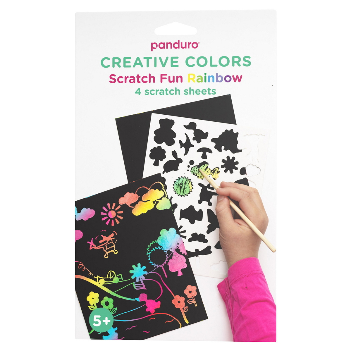 Scratch Fun Rainbow – scratch art / skrapeark med glinsende ...