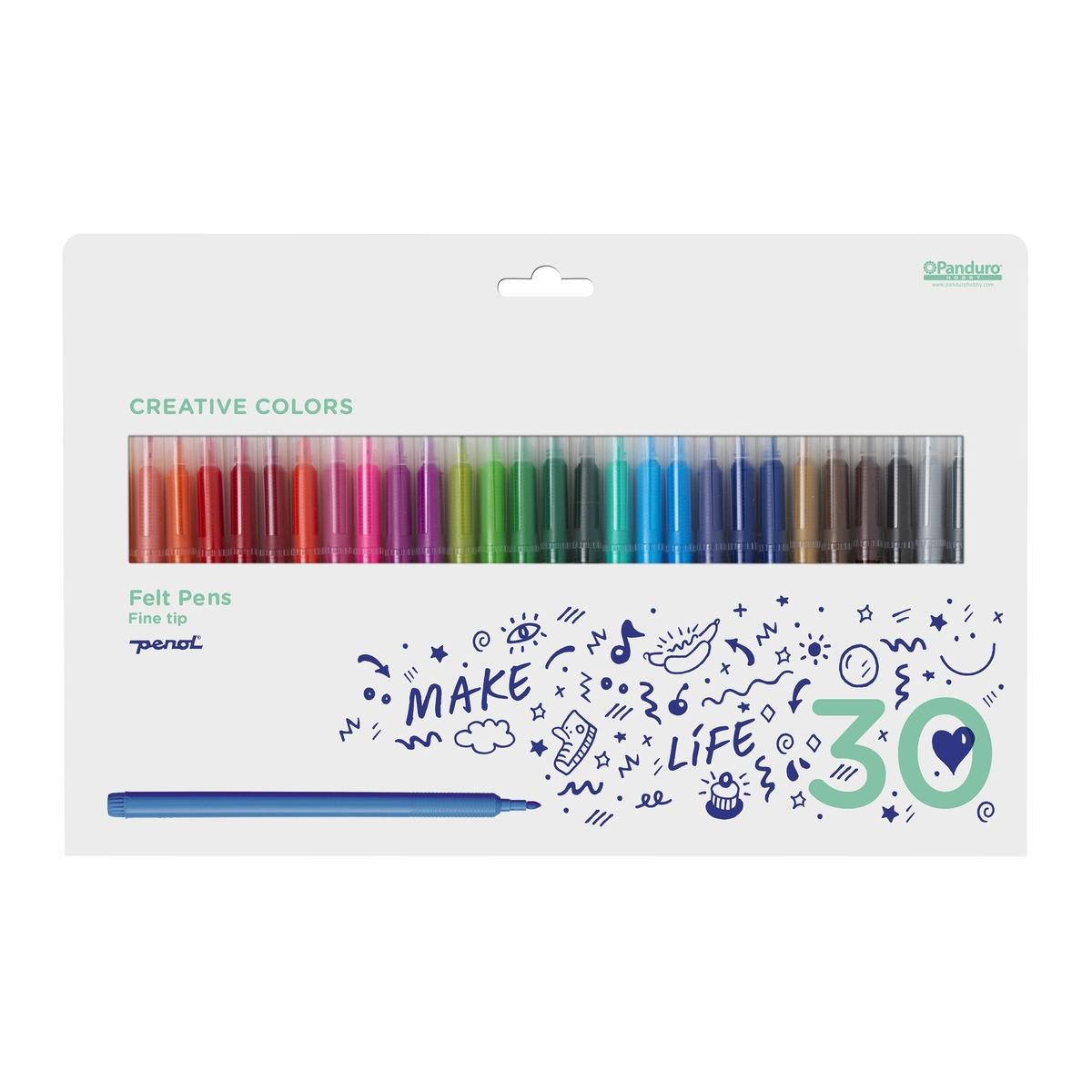 Tuschpenna tunn 30 st | Panduro