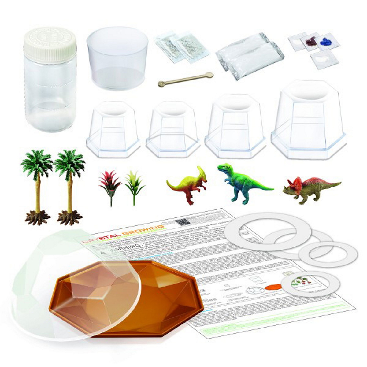 Crystal Growing Dinosaur – odla kristaller till ett dinosaur terrarium ...