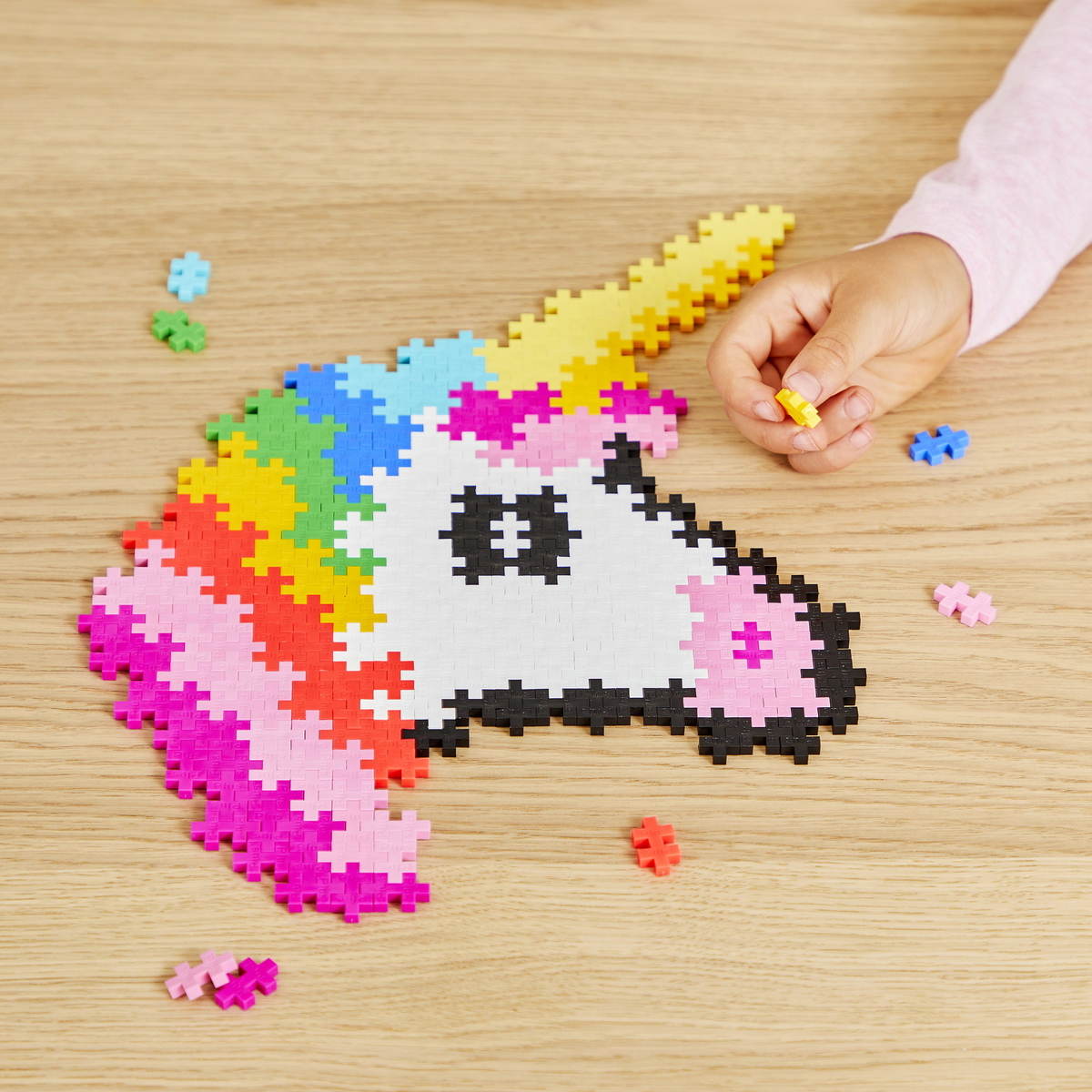 Plus-Plus Puzzle by number unicorn – pussla en vacker enhörning, 250 ...