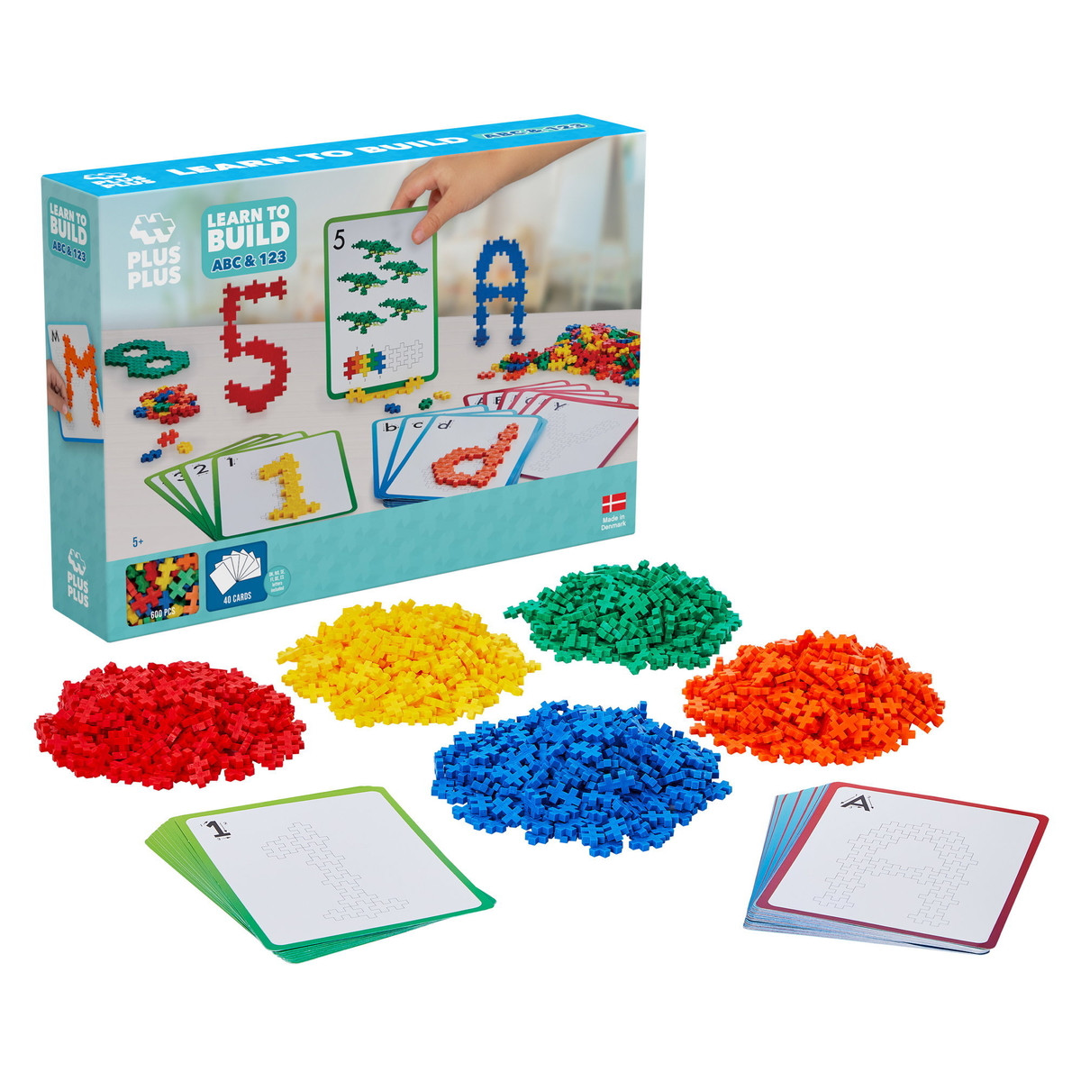 Plus-Plus learn to build ABC & 123 – lær barnet å lese og regne, 600 ...
