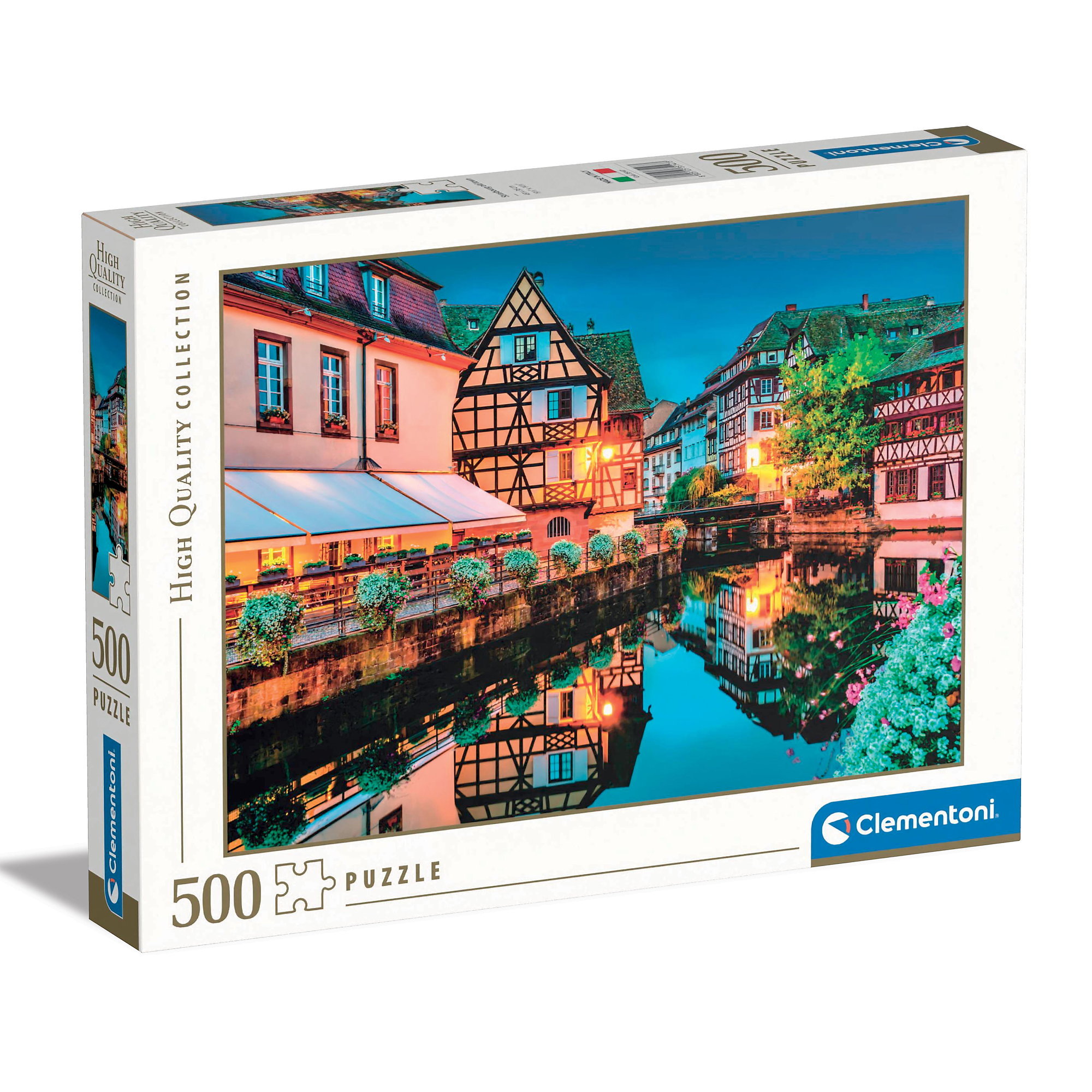 Clementoni-palapeli HQC – Vieille ville Strasbourg. 500 palaa, 49 × 36 ...