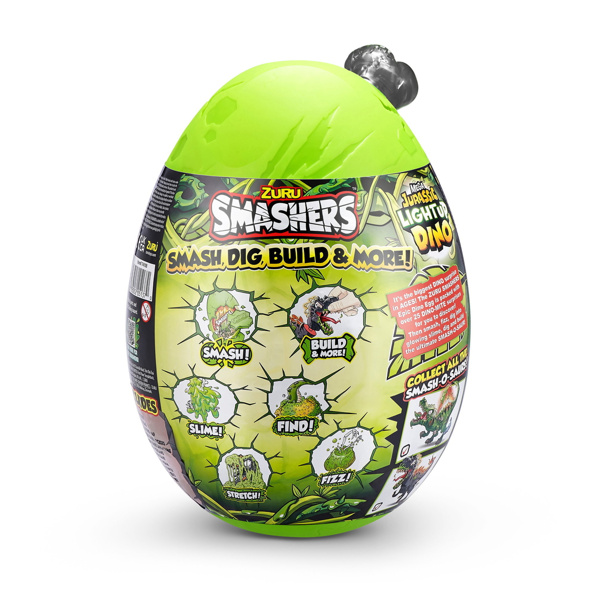 Smashers Mega Jurassic Light-Up Dino – T-Rex og/eller Spinosaurus ...